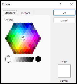 excel auto fill colour
