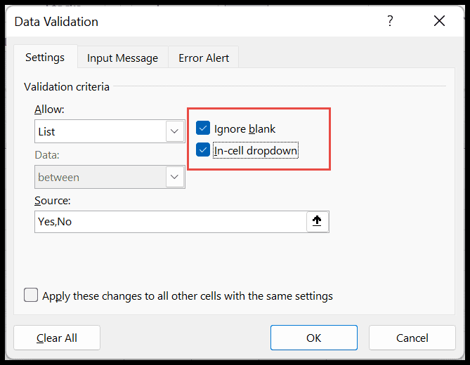 How To Create A Yes No Drop Down In Excel