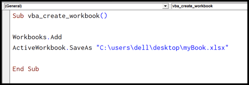 VBA Create New Workbook (Excel File)