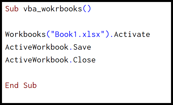 VBA Workbook - A Guide to Work with Workbooks in VBA