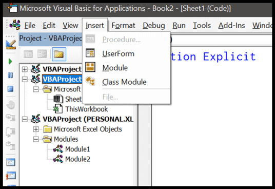 Module (Insert, Remove, Restore, and BackUp) | Excel VBA Tutorial