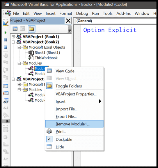 Module (Insert, Remove, Restore, and BackUp) | Excel VBA Tutorial