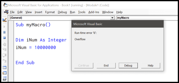 VBA Overflow Error (Error 6)