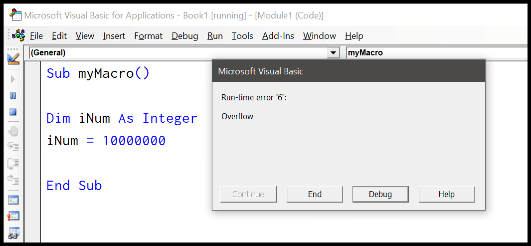 VBA Overflow Error (Error 6)