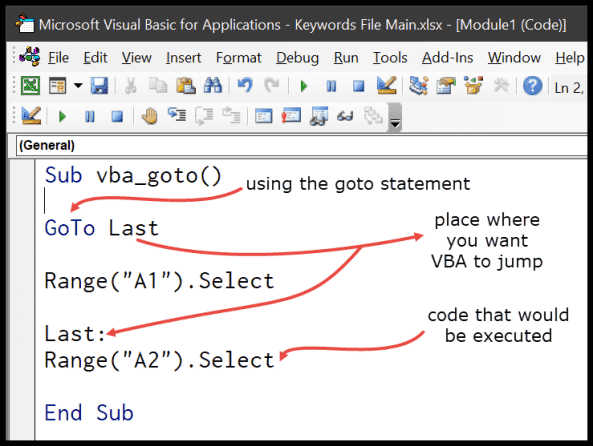 GoTo Statement | Excel VBA Tutorial