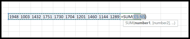 AutoSum | Keyboard Shortcut | Microsoft Excel