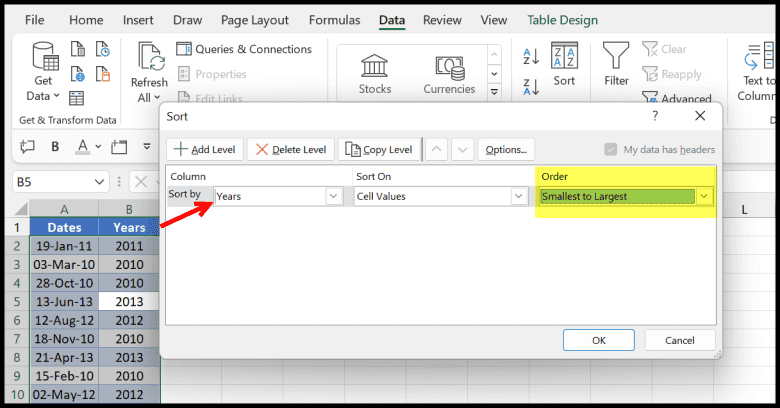 Sort By Date, Date and Time & Reverse Date Sort | Excel Tutorial