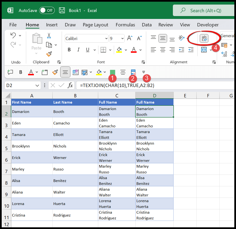 How to Add New Line in a Cell in Excel (Line Break)