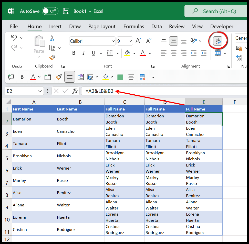 How to Add New Line in a Cell in Excel (Line Break)