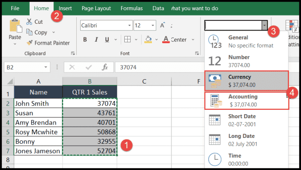 Add Dollar Sign in Excel (Multiple Ways)