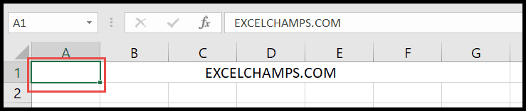 How to Center Across Selection in Excel