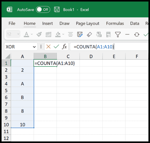 Count Rows [All, Blank, Non-Blank, and with Numbers] - (Excel Formula)