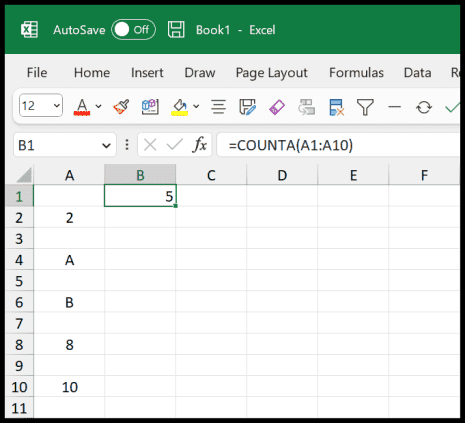 Count Rows [All, Blank, Non-Blank, and with Numbers] - (Excel Formula)