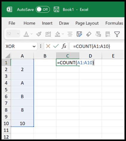 Count Rows [All, Blank, Non-Blank, and with Numbers] - (Excel Formula)