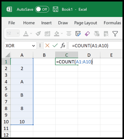 Count Rows [All, Blank, Non-Blank, and with Numbers] - (Excel Formula)