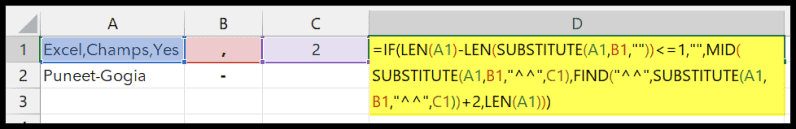 How to Extract Text After and Before a Character in Excel (Formula)