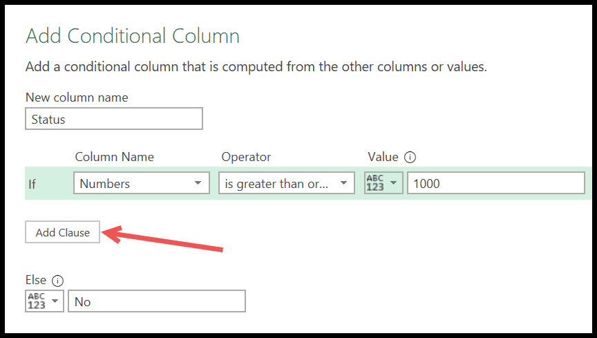 Use IF Statement in Power Query to Test Conditions