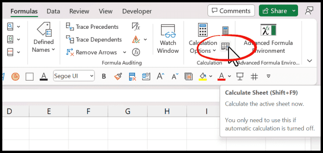 Quickly Refresh a Sheet (Worksheet) in Excel