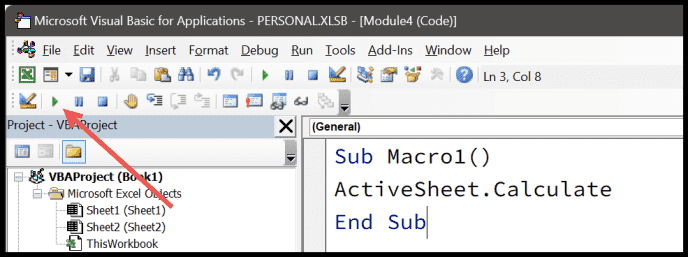 Quickly Refresh a Sheet (Worksheet) in Excel