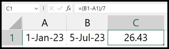 How to Calculate Weeks Between Two Dates in Excel (Formula)