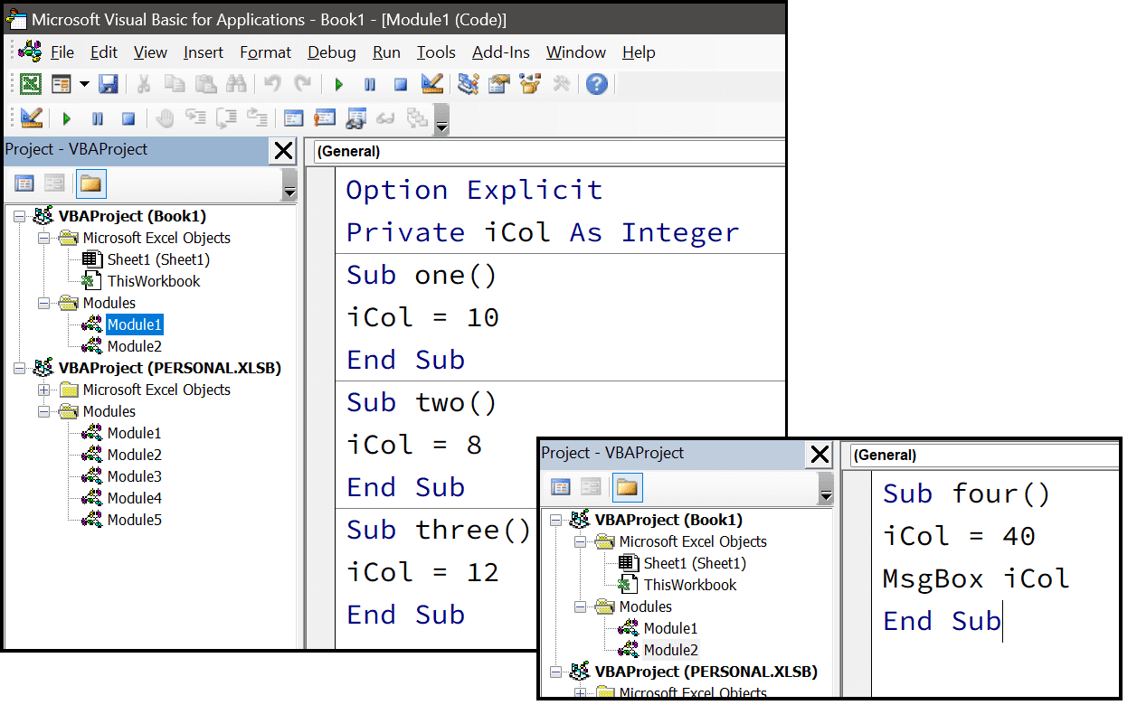 How to Declare Global Variable in VBA in Excel (Public Variable)