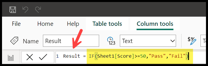 Power BI IF Statement